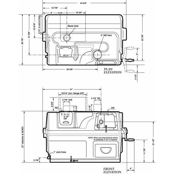 Sun-Mar™ | Centrex 2000 NE (Non Electric) - A/F (Air Flow) | Waterless ...
