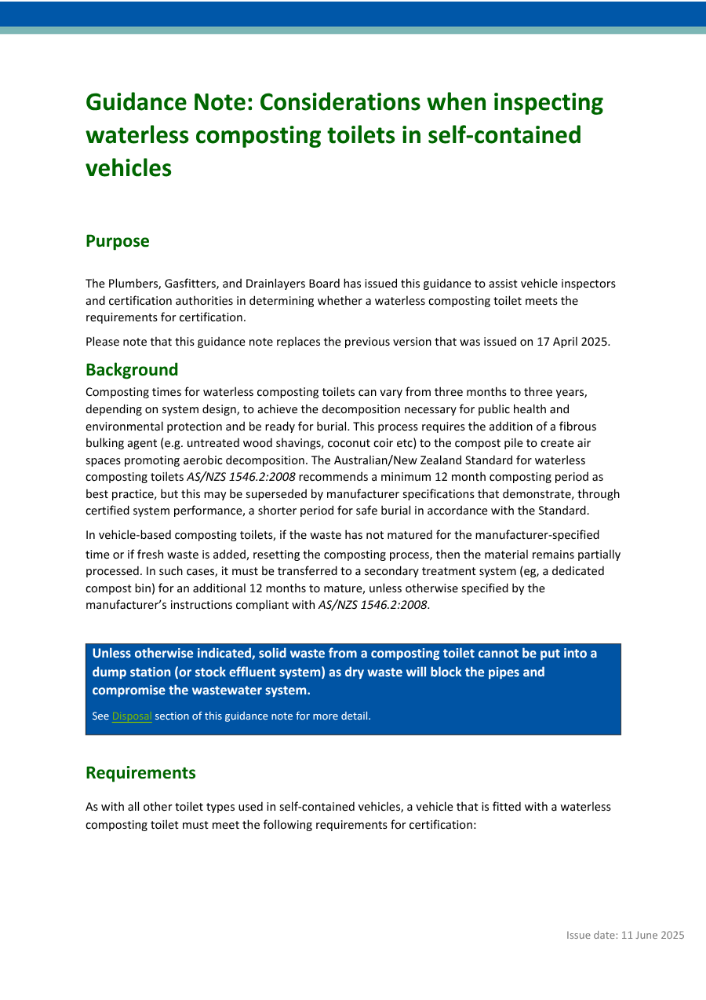 New National Guide Confirms Standards for Composting Toilets in RVs ...