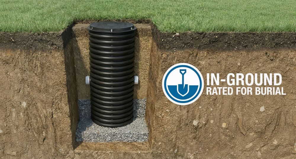 GreyFlow™ | WF-UPS250 | 250L Underground Pump Station - 1500W Macerator ...